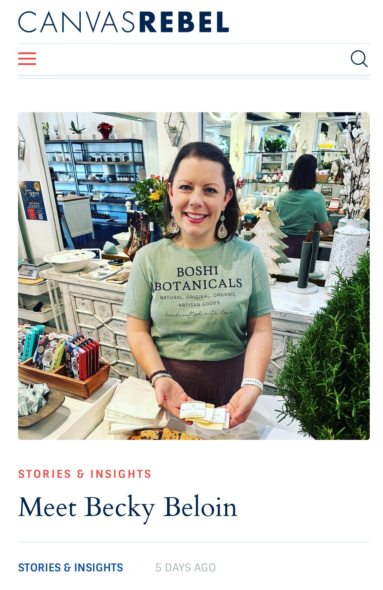 Meet Becky Beloin – Boshi Botanicals